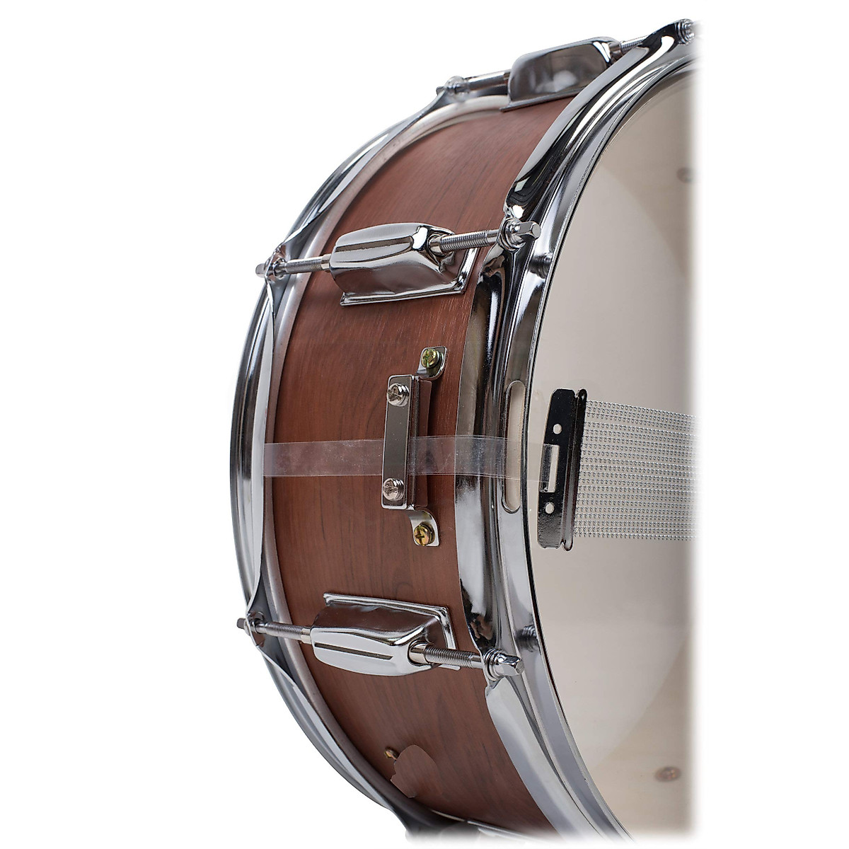 GRIFFIN Snare Drum | Poplar Wood Shell 14" x 5.5" with Flat Hickory PVC | 8 Metal Tuning Lugs & Snare Strainer Throw Off | Percussion Instrument with Drummers Key, Coated Head | Marching Kit Set