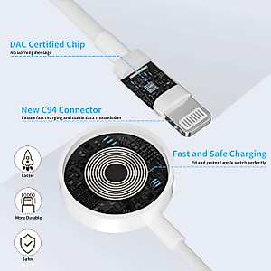 [Apple MFi/MFM Certified] Apple Watch Charger, Upgraded 2 in 1 USB C iPhone Watch Charger Fast Charging Cable 3.3FT with 20W USB C Wall Charger Block for Apple Watch Series 8/7/6/5/4 & iPhone 14 13 12