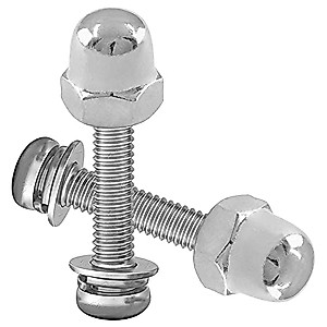 Zorveiio 5/16-18 Acorn Hex Cap Nuts, 304 Stainless Steel Hex Nut Set, Plain Finish, Pack of 25