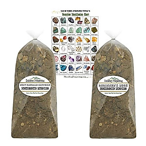 Gold and GEM Mining KIT | Gold Paydirt & Gemstone Paydirt | Gold Pans | Classifying Screen | Snifter Bottle | Gem ID Chart | Vial