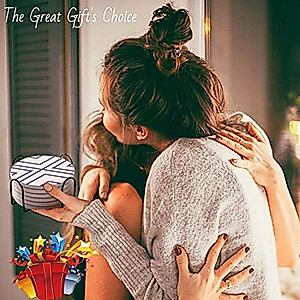 Coasters for Drinks Absorbent with Holder, Stone Coaster with Cork Backing Set of 6 - Great Gift for Birthday, Housewarming, Room Decor, Bar, Holiday Party (Blue)…