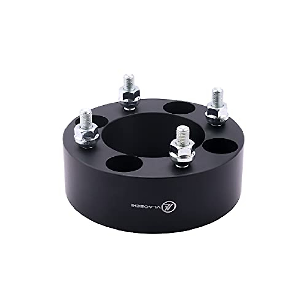 VLAOSCHI Black Forged ATV UTV 4x110 Wheel Spacers 2 Inch with 10x1.25 Studs Compatible with Honda Suzuki-Yamaha-Kawasaki 4 Lug for Foreman Rincon Rancher Kodiak Grizzly King Quad - Pack of 4