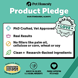 Pet Honesty Dental Health Fresh Sticks - Oral Hygiene Dental Sticks for Dogs - Dental Dog Chews - Freshen Dog Breath, Reduce Plaque + Tartar - 16 Sticks