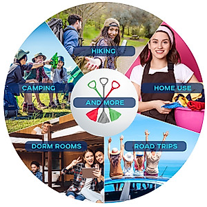 washOTG Portable Washing Machine – Durable & Waterproof Clothes Washing Wand – Mobile Clothes Washer that’s Perfect for Washing Clothes while Camping, Hiking, Traveling – Green Mobile Hand Washer