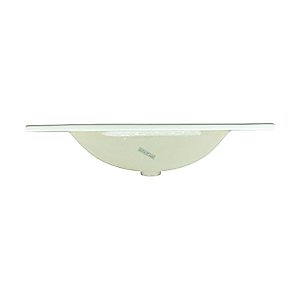 Renovators Supply Manufacturing Luke 24" Drop-in Self-Rimming Rectangular Bathroom Sink in White with Overflow