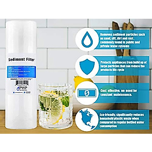 Sediment Melt Blown Water Filters 10x2.5" Standard 50 Micron 50 Pack