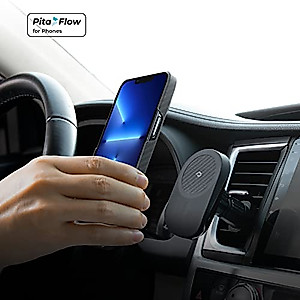 PITAKA Magnetic Car Phone Holder Mount for iPhone 14/13 Series & MagEZ Case 2 for Galaxy S22 Series [MagEZ Car Mount Lite] Compatible with MagSafe (Non-Charging Version) - Air Vent