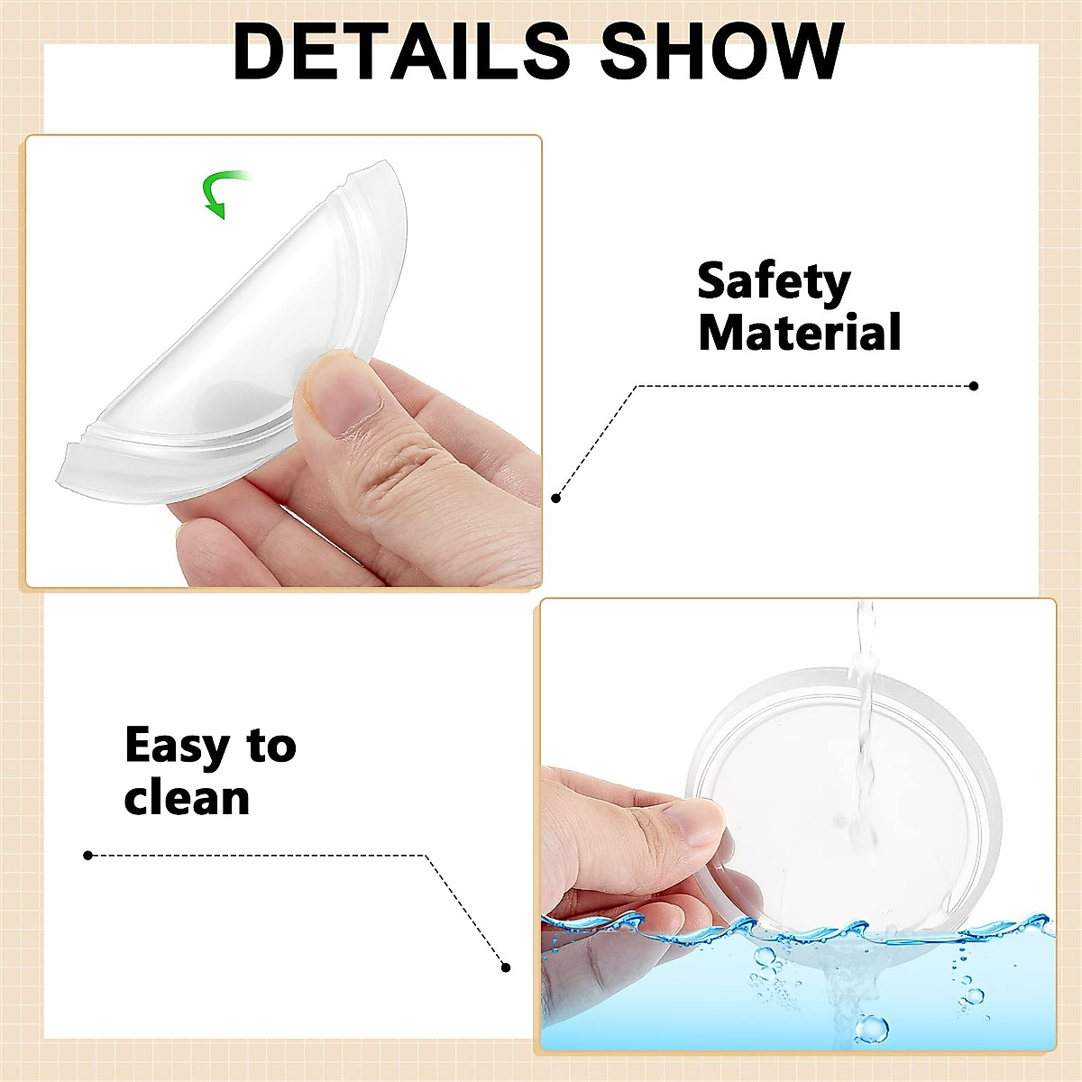 Tessco 40 Pcs Yogurt Jar Lids Set 20 Bamboo Lids with Silicone Sealing Rings 20 Pcs Plastic Yogurt Container Lids Clear Food Storage Replacement Lids Covers Compatible with Oui Yogurt Jars