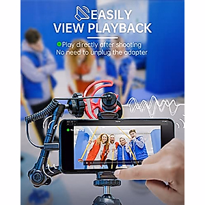 jstma USB-C Microphone-Adapter - 3.5mm TRS to Type C Video Mic Cable with 24bit 192kHz ADC - Compatible with Samsung Android Phones and RODE VideoMicro - Not for Action Cameras with i2s Mic Input