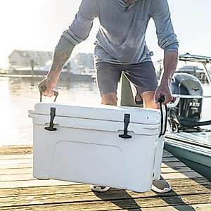 Tgpiao 2 Pack Cooler Replacement Handles Rope，Compatible with YETI Tundra & RTIC Coolers，Fit for YETI Replacement Handles Cooler Rope Handles, Black