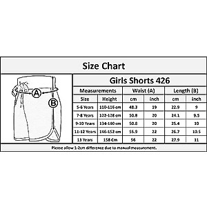 Kids Girls Shorts 100% Cotton Gym Sports Black & Neon Pink Summer Hot Pant Short