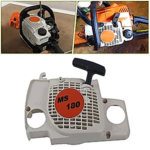 SaferCCTV Rewind Recoil Pull Starter Assembly with Start Handle Compatible with Stihl 017 018 Ms170 Ms180 Chainsaw Replacement Part# 1130 080 2100