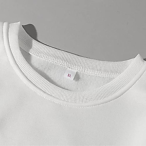 DUOWEI Mom Mode Sweatshirt Hawaii Men Women Letter Graphic Print Round Neck Long Sleeve Tops Sweatshirt Long Sleeve T Shirts White, XX-Large