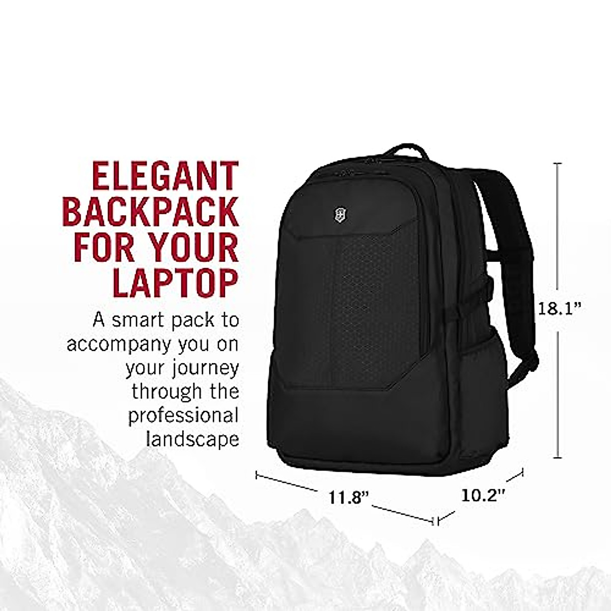 Victorinox Altmont Original Deluxe Laptop Backpack with Waist Strap in Black