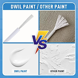 DWIL Tub and Tile Paint, White Paint for Bathtub, White Touch Up Paint Pen for Chips, Scratches, Cracks and Spots on Tile, Porcelain Repair Kit for Bathroom, Tubs, Enamel, Sinks and Toilets Surfaces, 1.5 Fl Oz(Semi White)