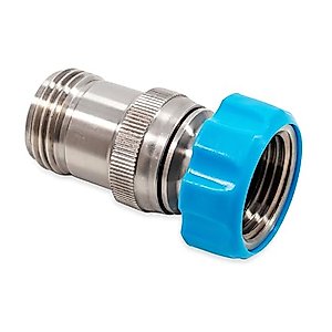 Camco Flow Stainless-Steel Regulator, Protects RV Plumbing High Pressure Water, Compatible with 3/4" Garden Hose Threads, 40054