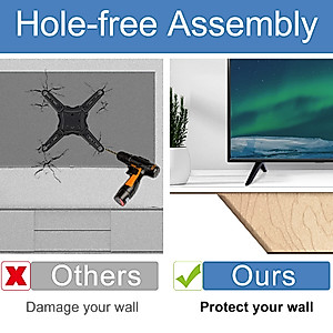 TV Base Stand for TCL Roku Smart TV, TV Legs for TCL TV Stand Legs, for 28 32 40 43 49 50 55 65 Inch TCL TV Legs - 28S305 32S325 32S305 40S325 43S303 50S423 50S546 55S401 55S525 65S555 with Screws