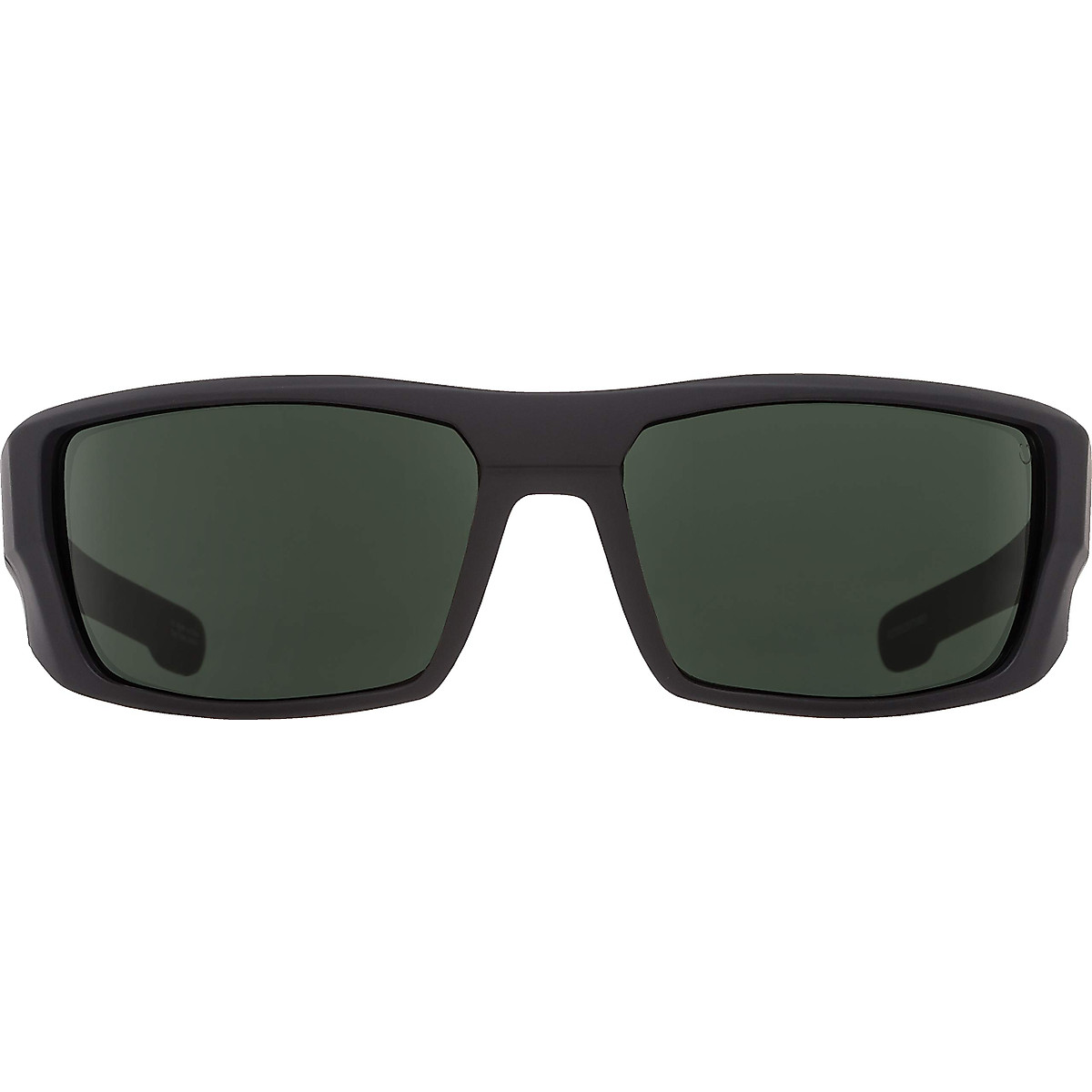 Spy Optic Dirk Wrap Sunglasses, Soft Matte Black/Happy Gray/Green, 64 mm