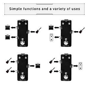 EX Signal Line Select A/B Box Passive Circuit EAB-BOX, A/B switchable signal select pedal
