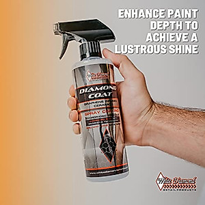 Diamond Coat Graphene Infused Ceramic Spray By White Diamond Detail Products, Advanced SiO2 Technology Infused with Graphene Provides Long Lasting Protection, 16oz Bottle, Brilliant Shine Made Easy