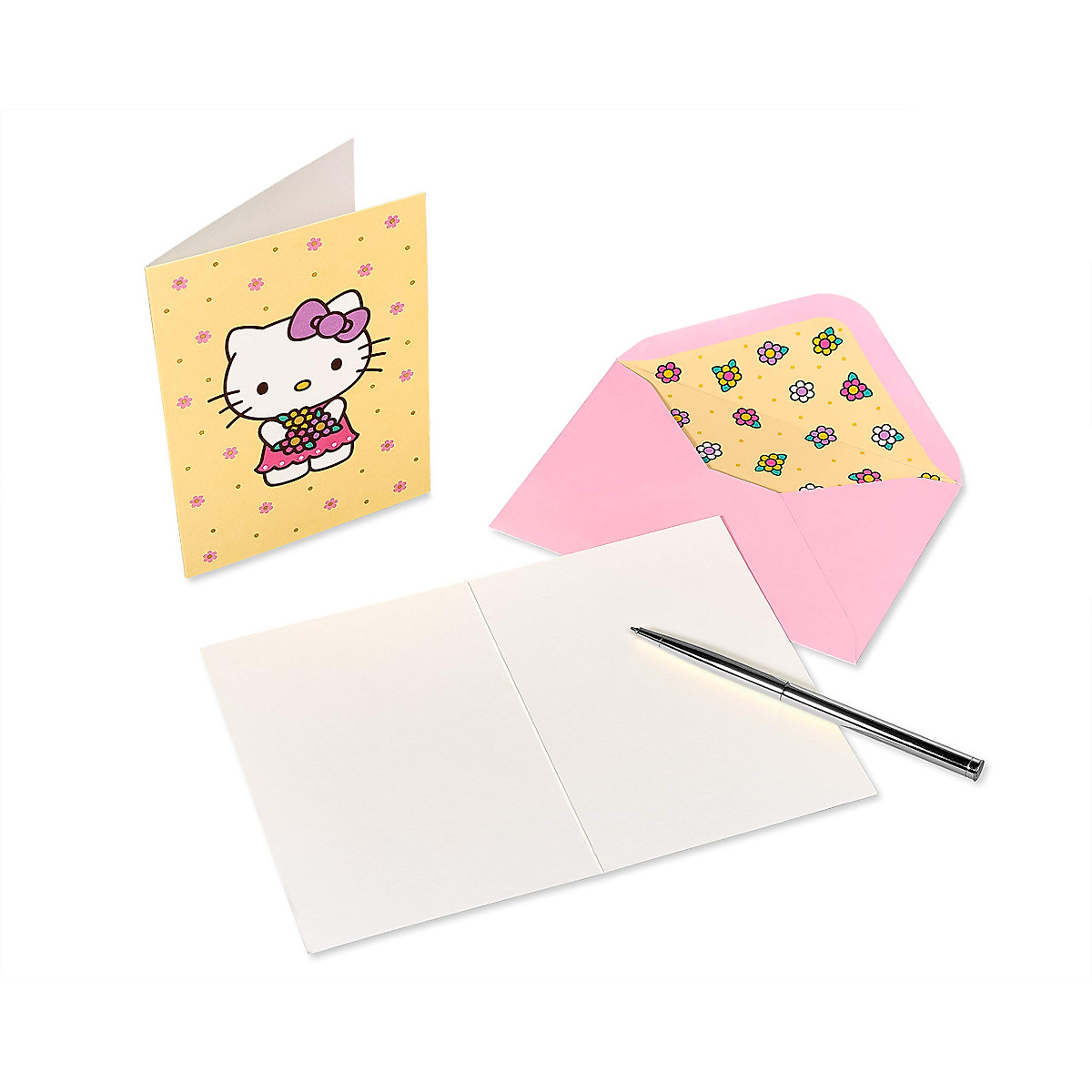 Papyrus Blank Cards with Envelopes, Hello Kitty (12-Count)