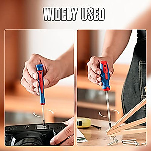 XJX 21-Piece Magnetic Screwdriver Set, Precision Screwdriver Set Phillips/Slotted/Torx Screwdriver Set Professional Cushion Grip Screw Driver Set with Tester Screwdriver, Magnetizer