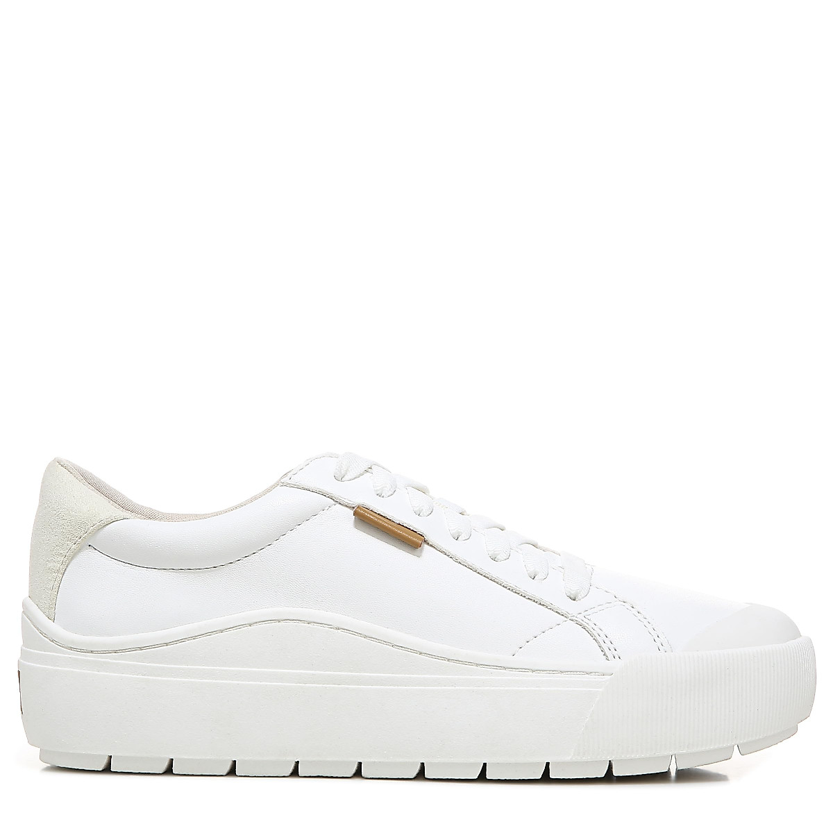 Dr. Scholl's Shoes Womens Time Off Platform Slip On Fashion Sneaker,White Smooth,6.5