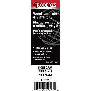 ROBERTS Repair Putty for Wood, Laminate and Vinyl - Light Gray (3 oz.)