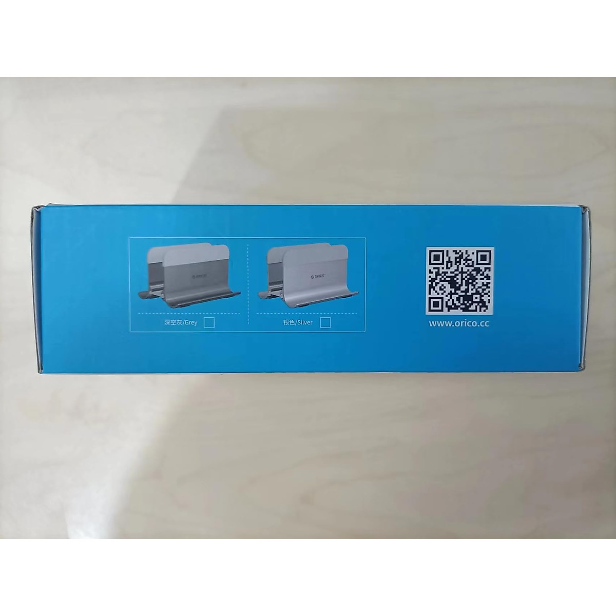 ORICO Vertical Laptop Holder Sturdy Aluminum Laptop Stand Vertical with Adjustable Dock Size, Space Saving, Compatible with All MacBook/Surface/Dell/Gaming Laptops Silver