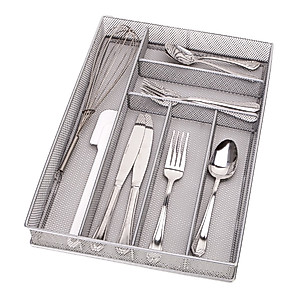 Grayline 41855, Large Mesh Drawer Organizer, Platinum