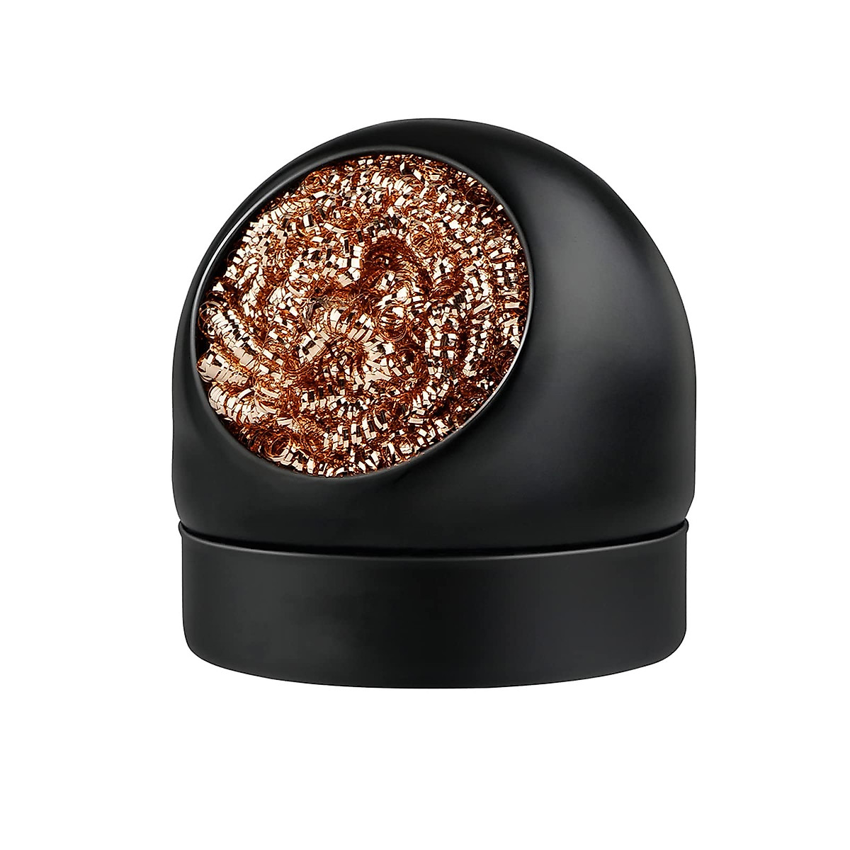 Generic Soldering Iron Tip Cleaner - Non-slip Solder Tip Cleaning Wire Ball & Base Holder Soft Coiled Brass Tip Cleaner Kit (No Water)