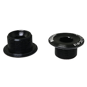 RLECS M18 Crankset Arm Bolt Aluminum Alloy Bicycle Crank Arm Screws Crank Fixing Bolt Mountain Bike Crank Cover Screws Cycling Parts, Black