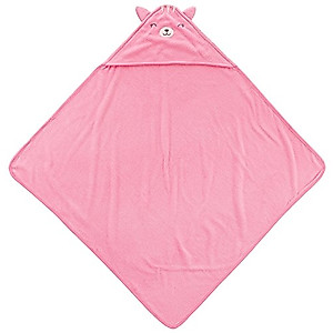 Simple Joys by Carter's Baby Girls' 8-Piece Towel and Washcloth Set, Pink/White, One Size