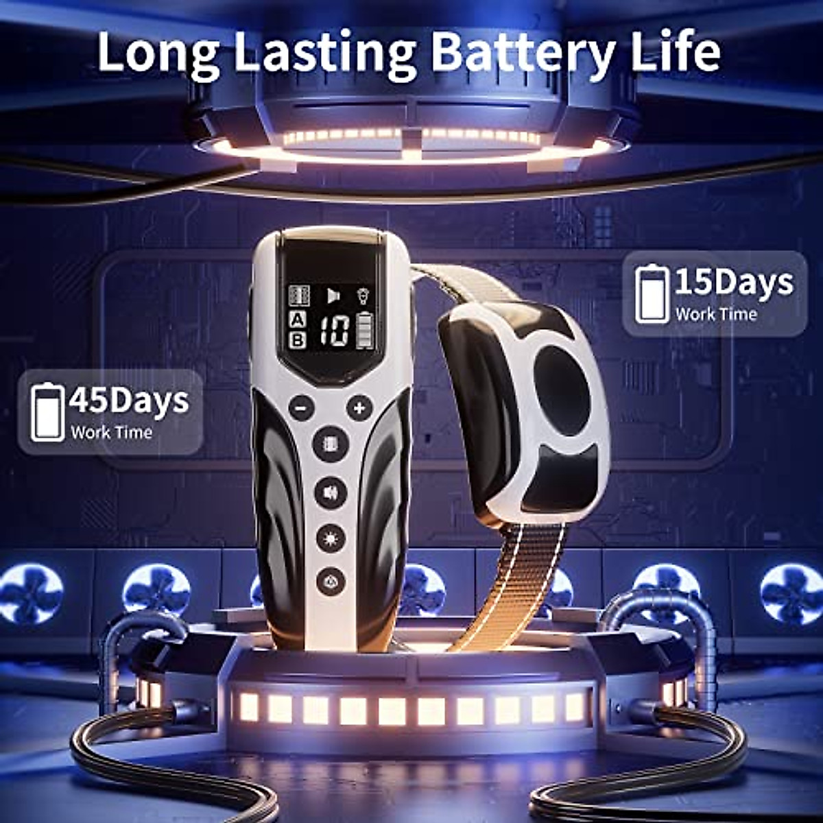 Brapezie No Shock Dog Training Collar, 2000ft Range Vibrating Dog Collar, IPX7 Waterproof Dog Vibration Collar, No Prongs and No Shock, only Sound and Vibration Collar for Training Dogs