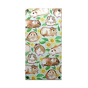 Head Case Designs Officially Licensed Micklyn Le Feuvre Guinea Pigs and Daisies in Watercolour On Mint Art Mix Matte Vinyl Sticker Gaming Skin Case Cover Compatible with Xbox Series X Console