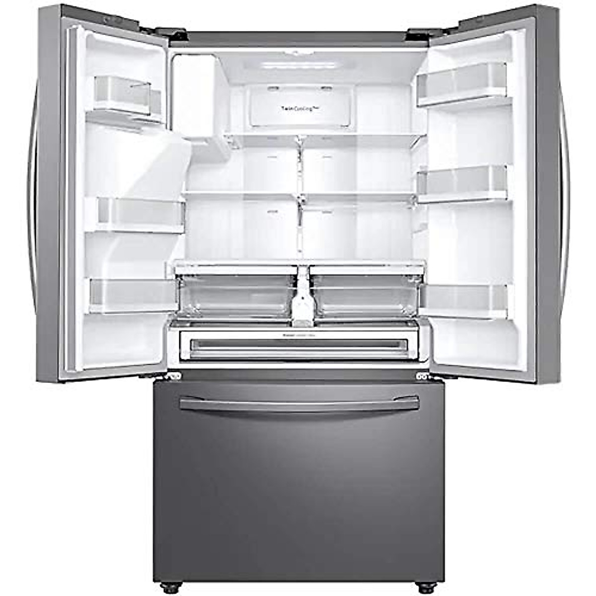 SAMSUNG RF28R6201SR 28 cu. ft. 3-Door French Door, Full Depth Refrigerator with CoolSelect Pantry(TM) in Stainless Steel