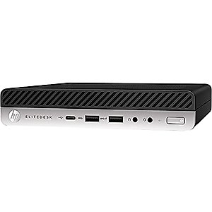New HP EliteDesk 800 G4 Desktop Mini - Intel Core i5-8500T - 16GB DDR4-256GB SSD - Intel UHD Graphics 630 - Windows 10 Pro 64-bit
