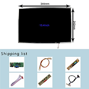 FanyiTek 15.4" 1280x800 TFT LCD Screen and VGA LVDs Controller Board 30pin