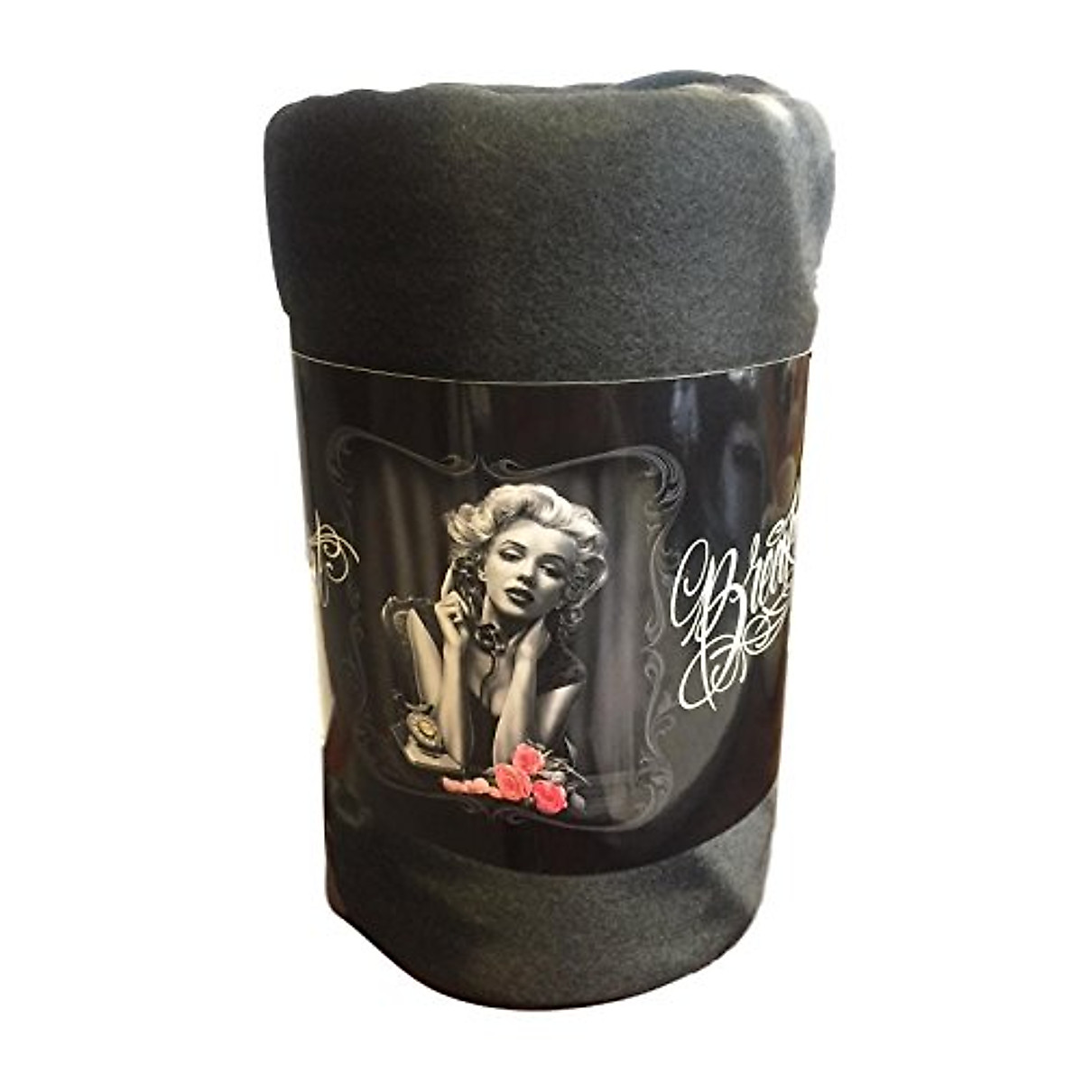 JPI DGA Marilyn Monroe Heartbreaker Lightweight Fleece Throw, 50" L x 60" H