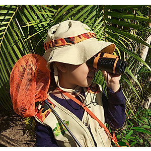 Adventure Kidz - Outdoor Exploration Kit, Children’s Toy Binoculars with Case, Flashlight, Compass, Whistle, Magnifying Glass, Backpack. Great Gift Set for Camping, Hiking, STEM, Pretend Play.