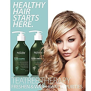 Nywele Tea Tree Mint Shampoo and Conditioner SET 16oz each (Invigorate your scalp)