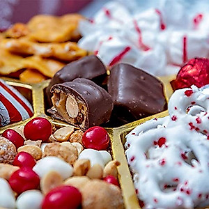 BONNIE AND POP Christmas Gift Basket - Holiday Gifts Prime Delivery - Chocolate & Nut Gift Box, Assortment Tray - Birthday, Sympathy, Get Well, Men, Women & Families