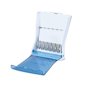 Waterpik Convenient Hygienic Sturdy Storage Case for Replacement Tips, No Tips Included, Blue