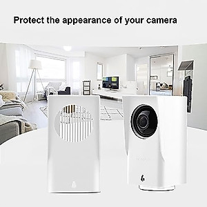 JESSY Real Water Resistant Protective Case for Wyze Cam Pan,Silicone Skin Suitable for Indoor and Outdoor use,Anti-Scratch Protective UV and Weather Resistant (1Pack, White)