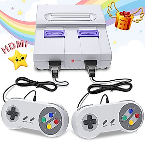 DIANVEN Super Retro Game Console HDMI - Classic Edition Mini Retro Game System Built-in 777 Classic Video Games and 2 Controllers, Plug and Play Old-School Gaming System for Adults and Kids