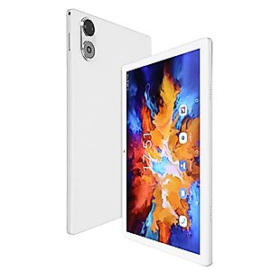 10.1 Inch Tablet, Octa Core US Plug 100-240V Type C Charge 8GB RAM 128GB ROM 4G LTE Tablet 20MP Rear Camera for Home for Learning (White)