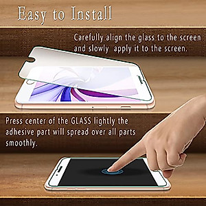 HPTech (2 Pack) Tempered Glass For iPhone 8 Plus, iPhone 7 Plus, iPhone 6S Plus, iPhone 6 Plus 5.5-Inch Screen Protector, Case Friendly, Easy to Install, Bubble Free