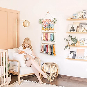 POVETIRE Headband Holder Bow Holder for Girls Hair Bows,Hair Bow Organizer Hair Accessories Display Storage Wall Hanging Decor for Baby Nursery Toddler Girls Room