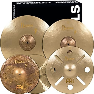 Meinl Cymbals BV-480+B16TRC Byzance Vintage Series Benny Greb Sand Cymbal Box Set Pack with FREE 16-Inch Trash Crash (VIDEO)