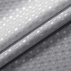 Grey and White Shower Curtains for Bathroom Modern Cool Ombre Pattern Simple Design Waterproof Waffle Cloth Fabric Polyester Shower Curtain Liner for Bath Hooks 72 Inch Extra Large Silver Light Gray